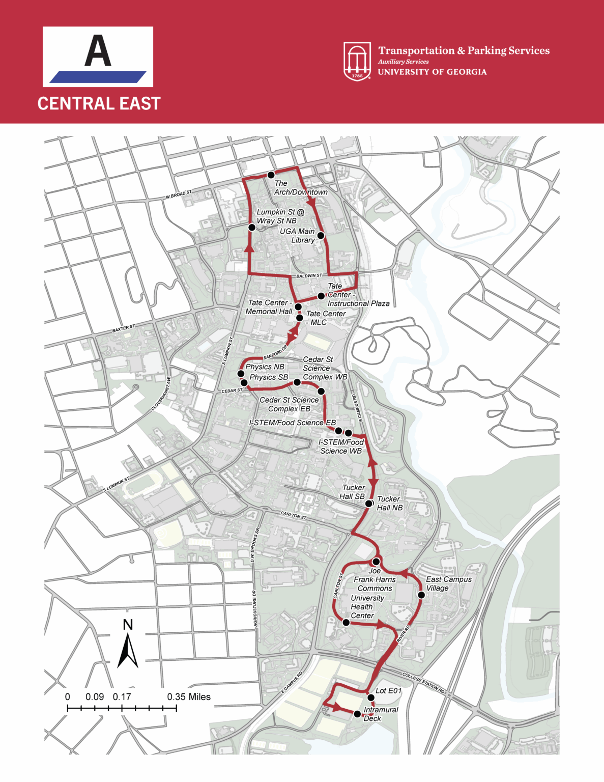 Fall/Spring Service - UGA Transportation & Parking Services