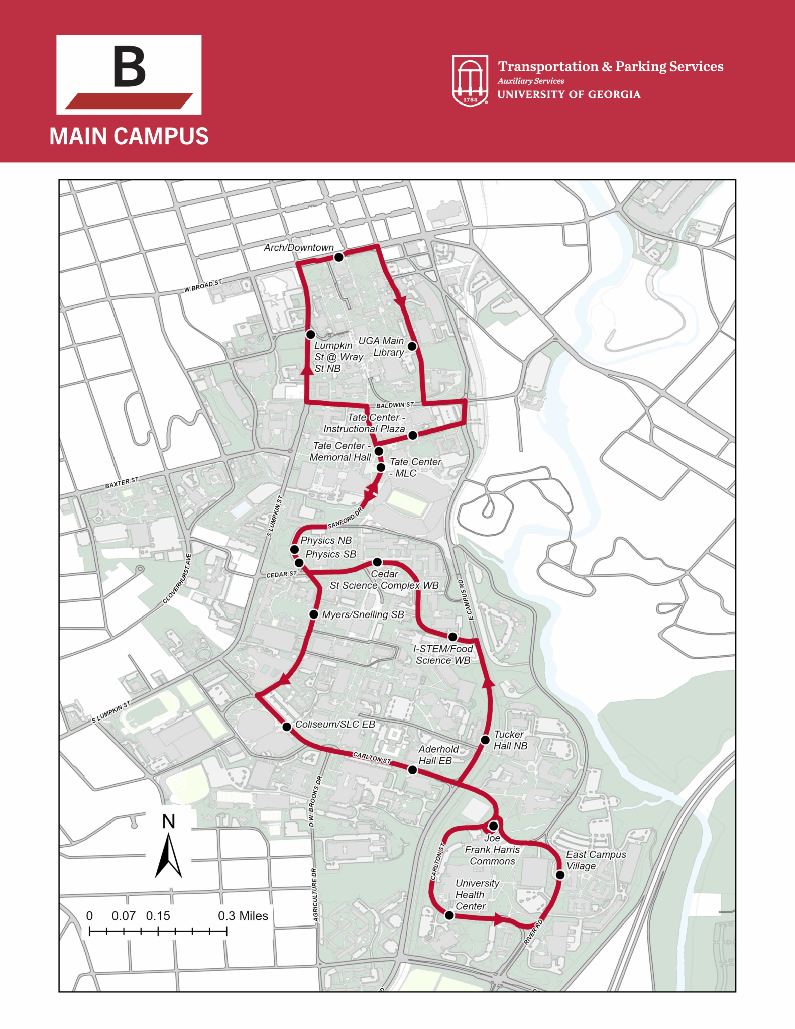 Fall/Spring Service - UGA Transportation & Parking Services