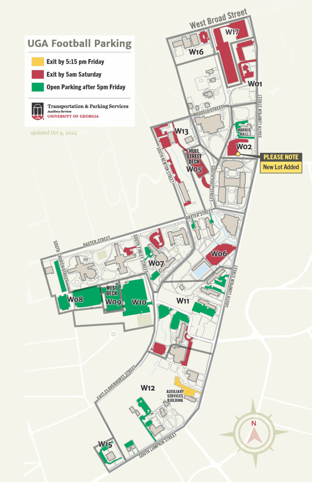 Football Parking - UGA Transportation & Parking Services